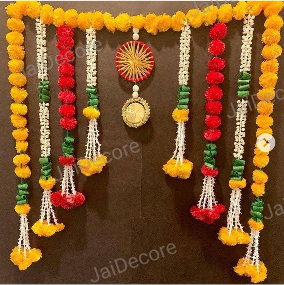 6 Feet Long Flower Toran Artificial Garland Colorfull Flower Toran ...