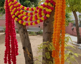 5 Strings of Indian Flower Garland Rajnigandha Rose-lily - Etsy