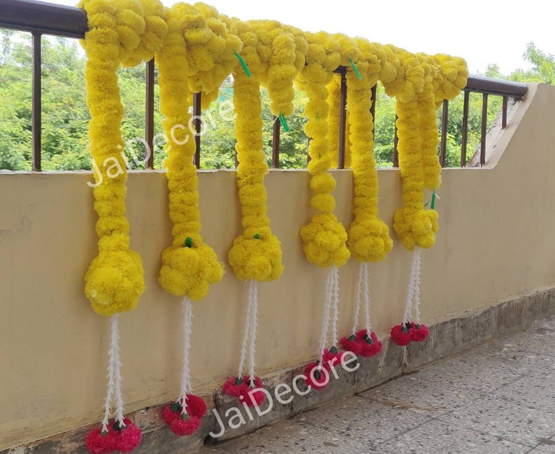 Marigold Lily Flower Strings Torans Flower Garland Lines - Etsy