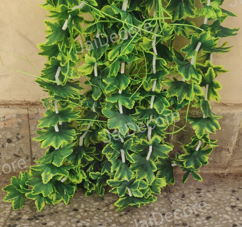 5 Pieces of Green Leaves Strings Real Look Leaf Artificial | Etsy