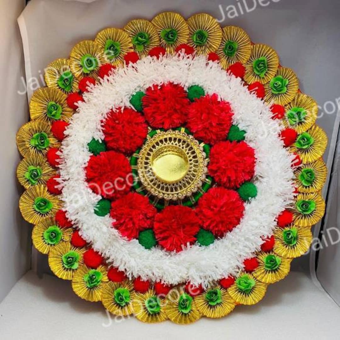 Express Shipping of Beautiful Rangoli Artificial Flower Floral ...