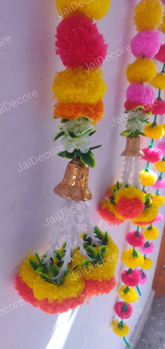 10 String of India Decoration Artificial Flower Toran Flower | Etsy
