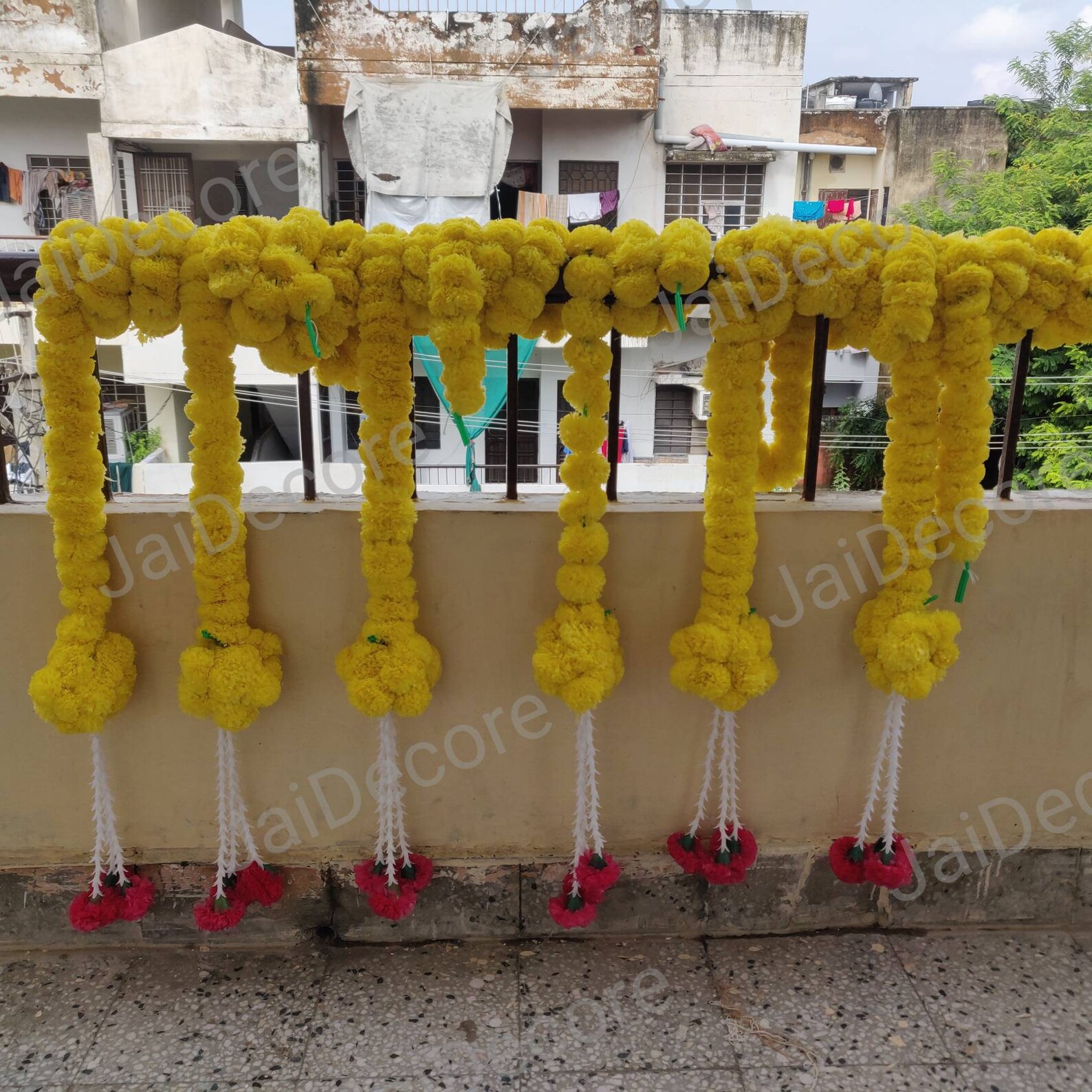 Marigold Lily Flower Strings Torans Flower Garland Lines | Etsy