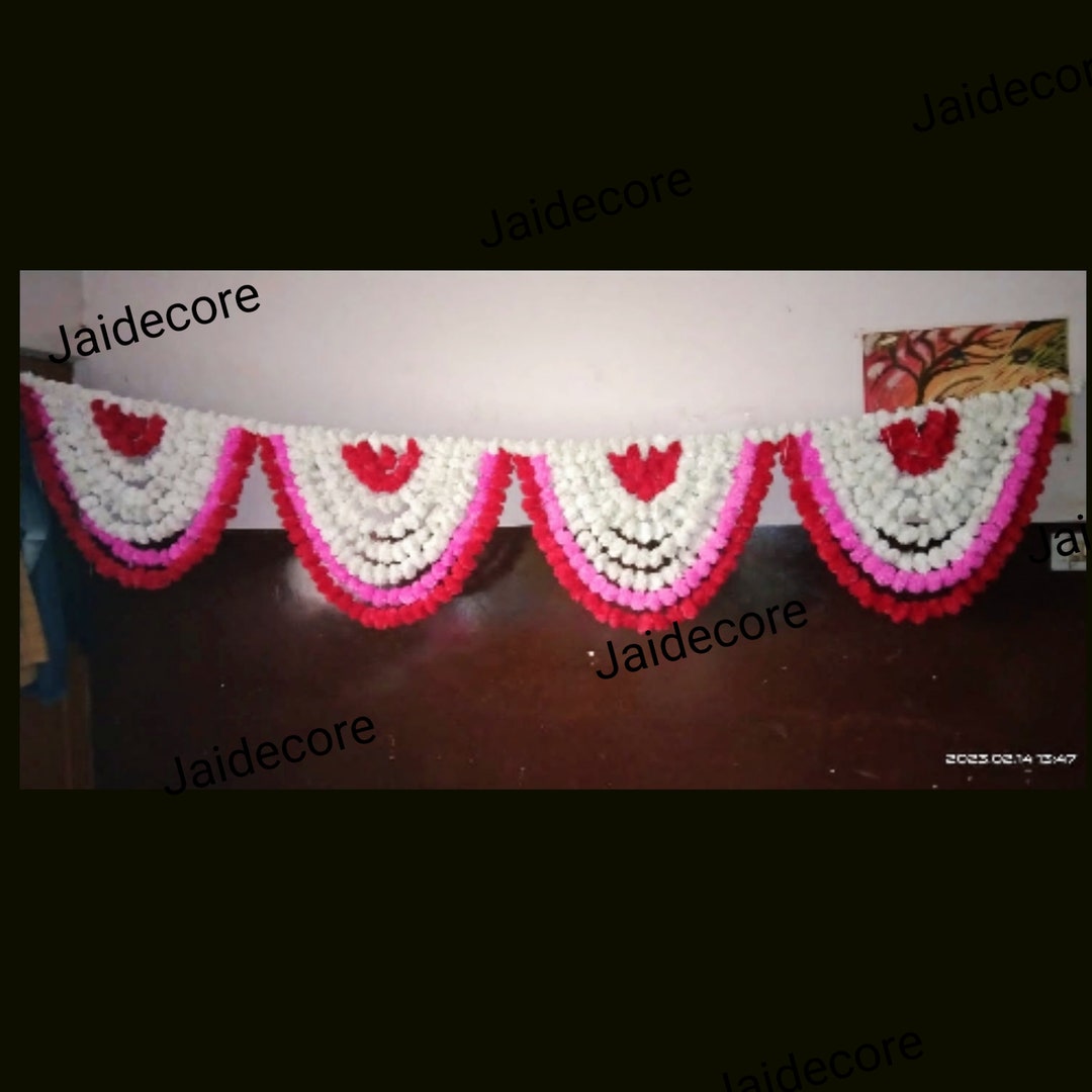 10 Feet Long Flower Toran Artificial Garland Colorfull Flower Toran ...