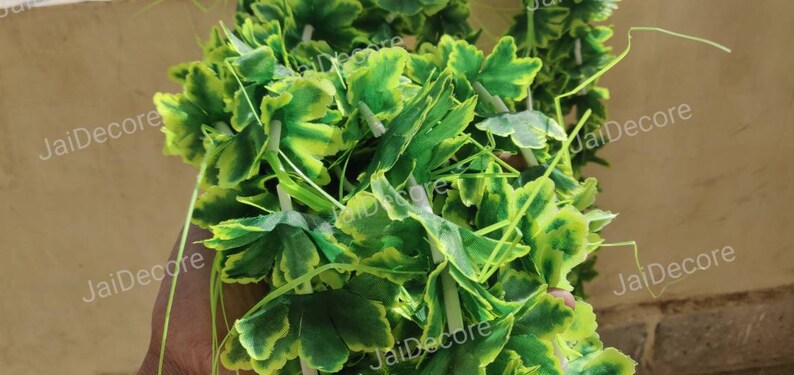 5 Pieces of Green Leaves Strings Real Look Leaf Artificial | Etsy