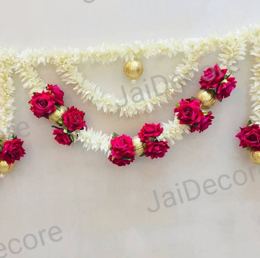 6 Feet Long Flower Toran Artificial Garland Colorfull Flower Toran ...