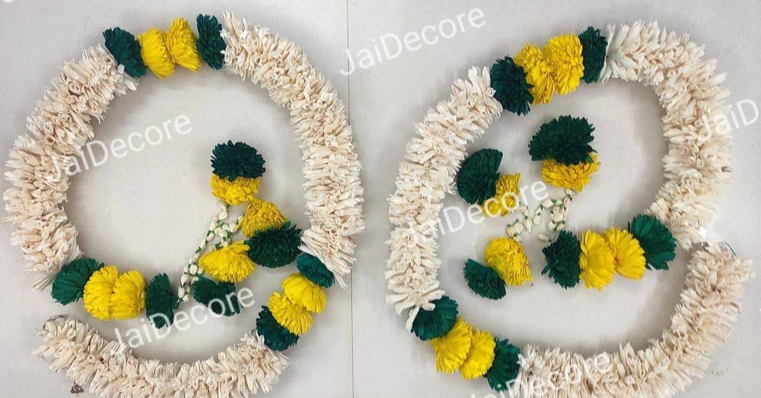 Indian Decoration Artificial Paper Flower Strings Jasmine Flower ...