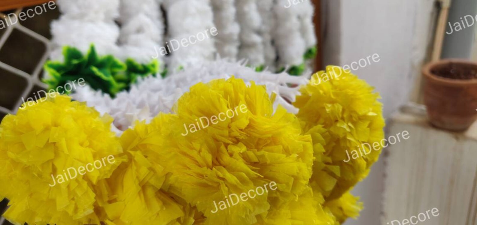 Indian Decoration Heavy Artificial Flower Strings Orange Toran - Etsy