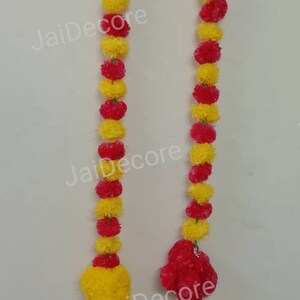 Marigold Lily Flower Strings Torans Flower Garland Lines Marigold Mango ...