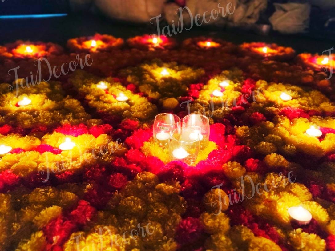 Express Shipping Of Beautiful Rangoli Artificial Flower Floral | Etsy