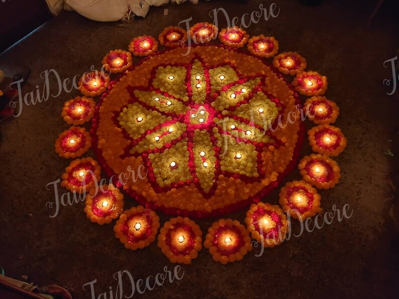 Express Shipping Of Beautiful Rangoli Artificial Flower Floral | Etsy