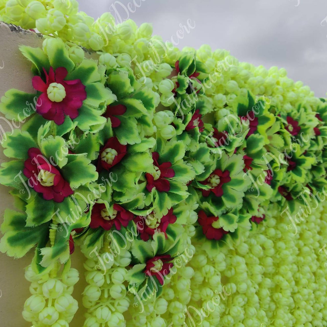 20 Pieces of Mogra Lari Flower Strings Torans Flower Garland Lines ...