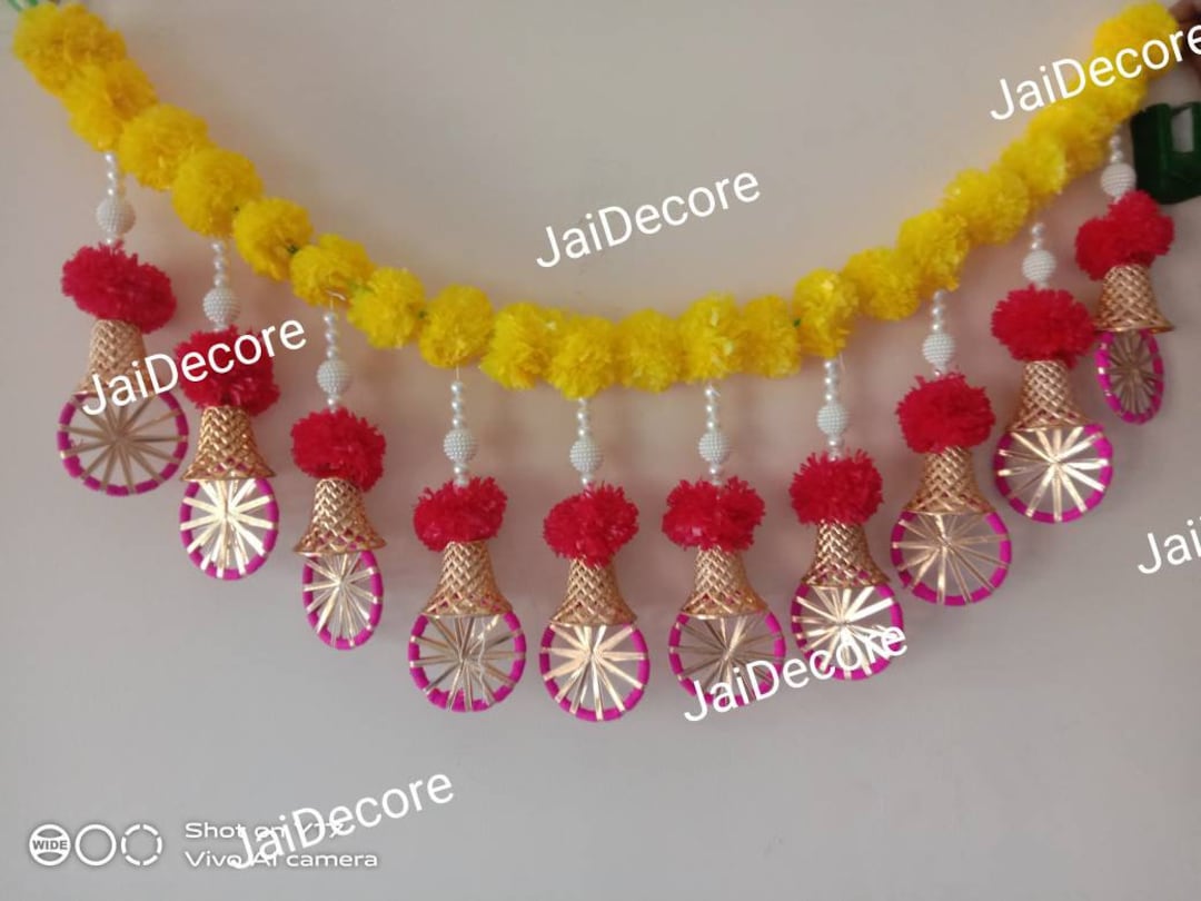 10 Feet Long Flower Toran Artificial Garland Colorfull Flower Toran ...