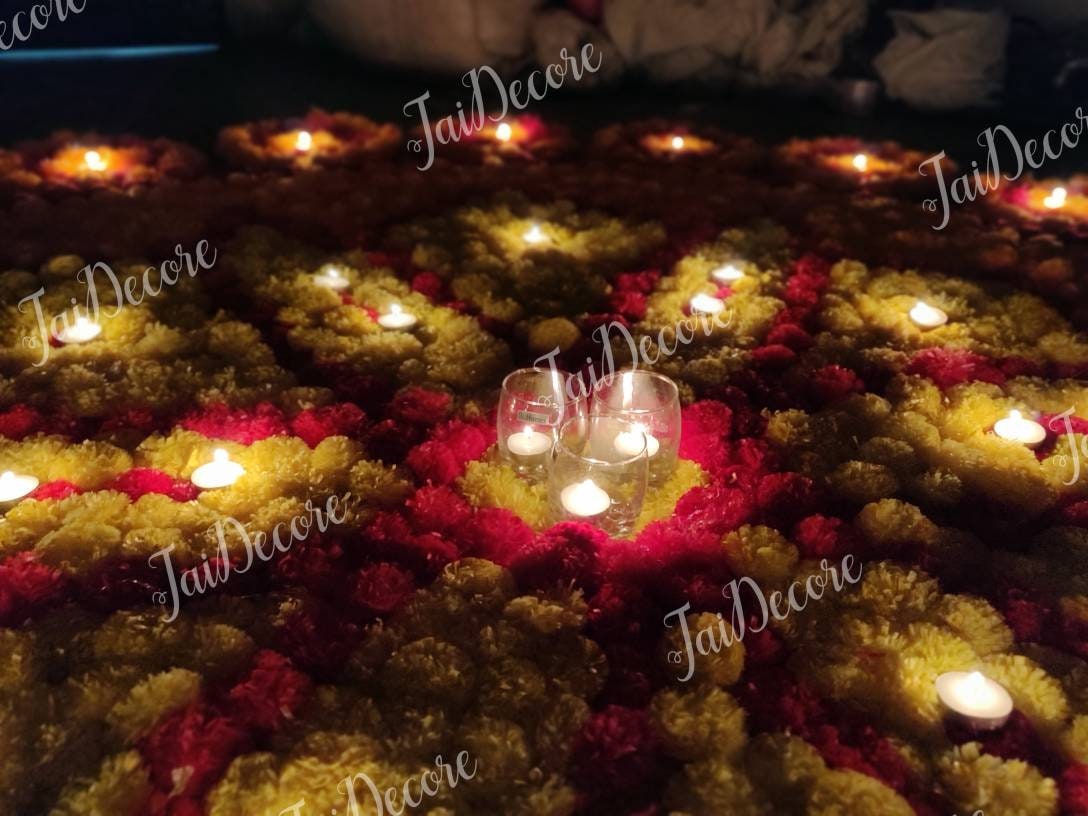 Express Shipping Of Beautiful Rangoli Artificial Flower Floral | Etsy