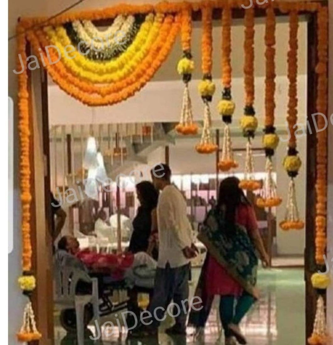 6 Feet Long Flower Toran Artificial Garland Colorfull Flower Toran ...