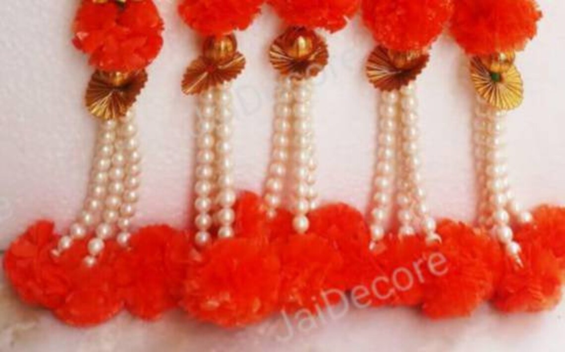 Indian Decoration Artificial Flower Strings Toran Flower | Etsy