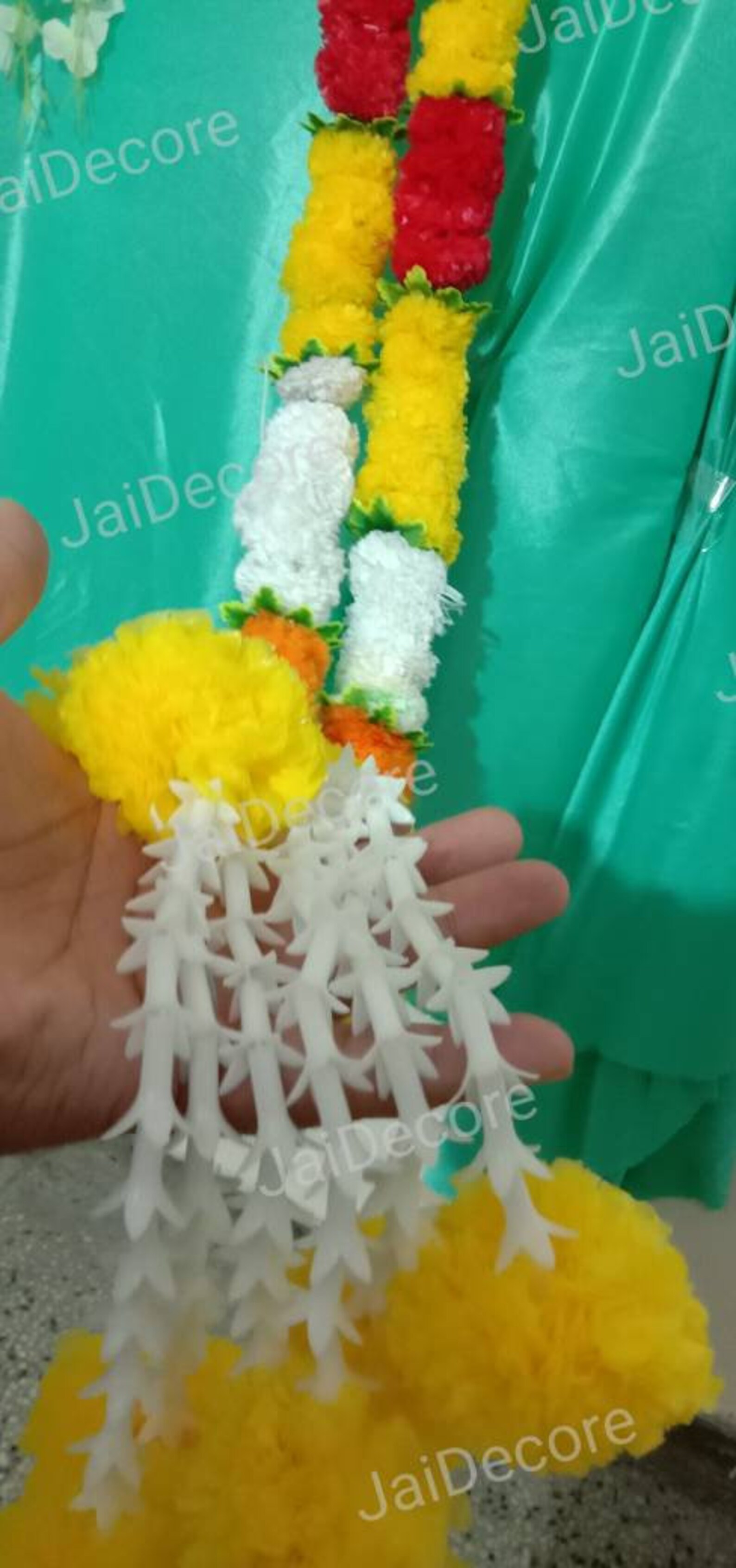 Indian Decoration Heavy Artificial Flower Strings Orange Toran | Etsy