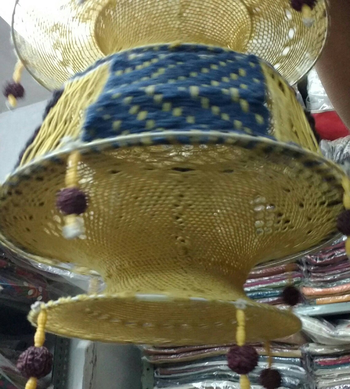 Jute Decorative Lanterns Collapsible Ethnic Ceiling Chandelier - Etsy