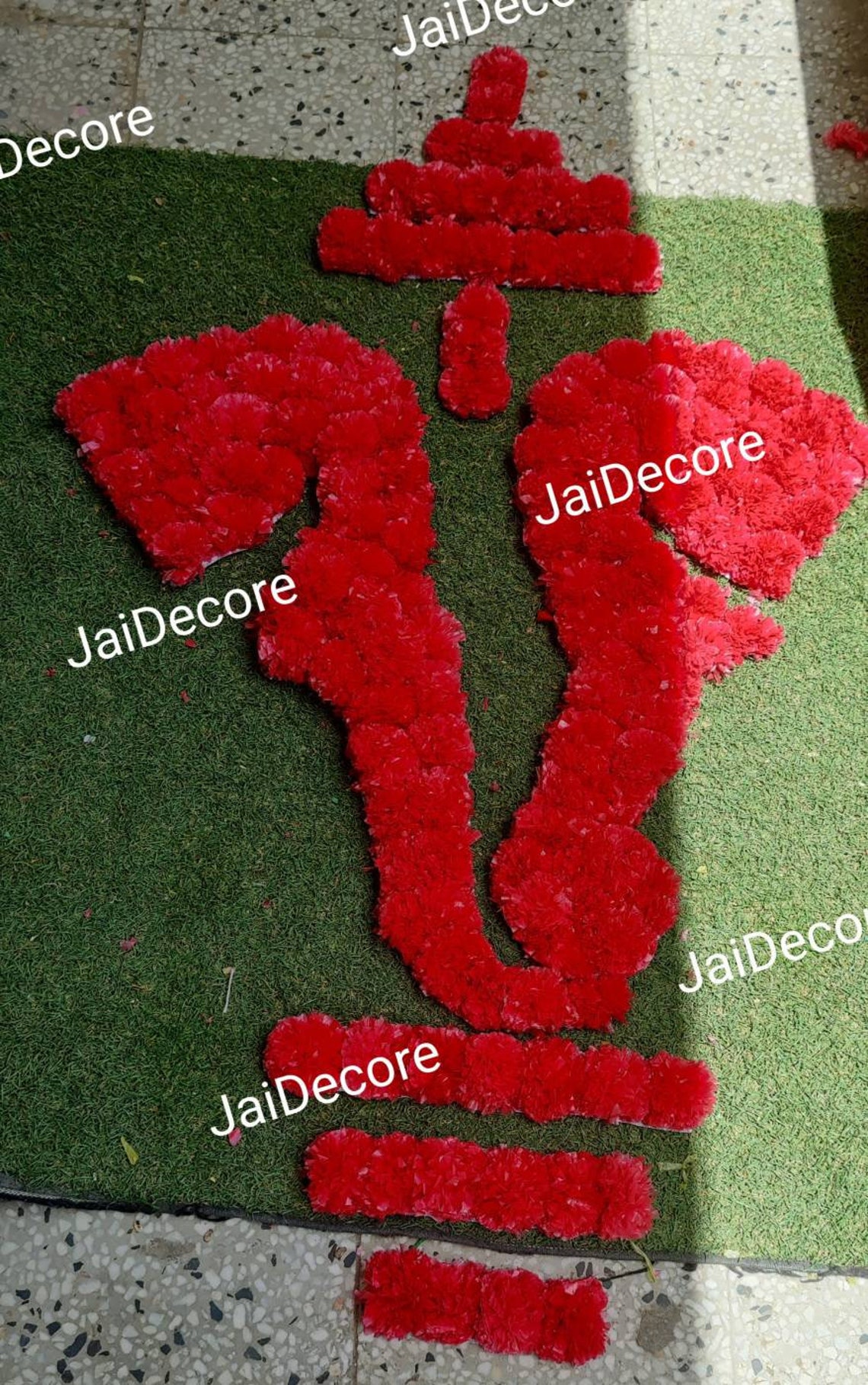 Express Shipping of Beautiful Rangoli Lord Ganesha Flower Floral ...