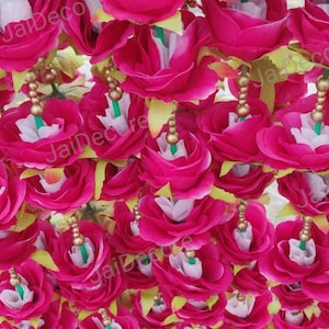 5 Strings of Indian Decoration Artificial Flower Strings Toran Flowers ...