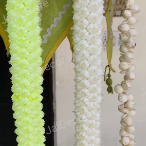 10 Pieces of Heavy Mogra Lari Flower Strings Toran Flower Garland Lines ...
