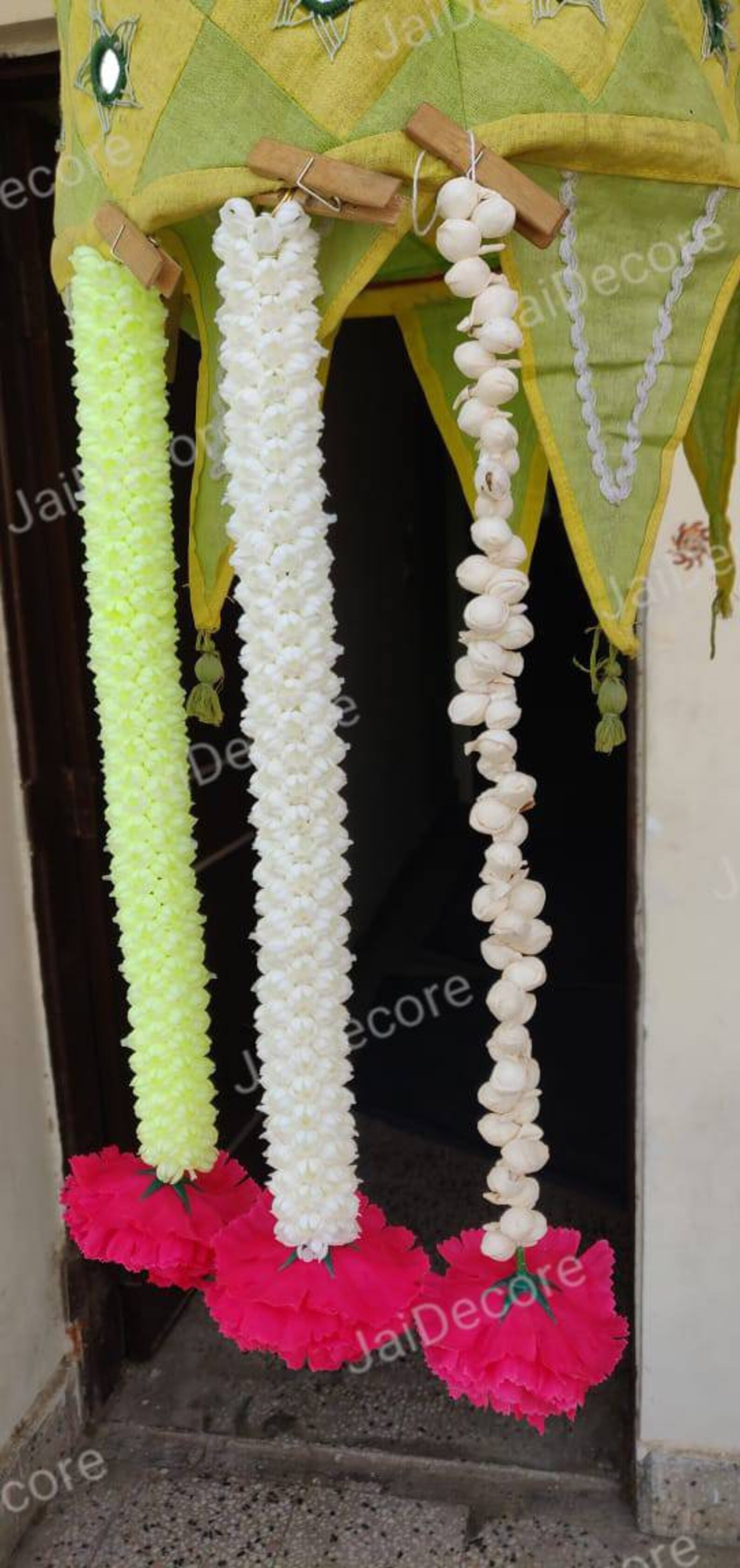 10 Pieces Of Heavy Mogra Lari Flower Strings Toran Flower | Etsy