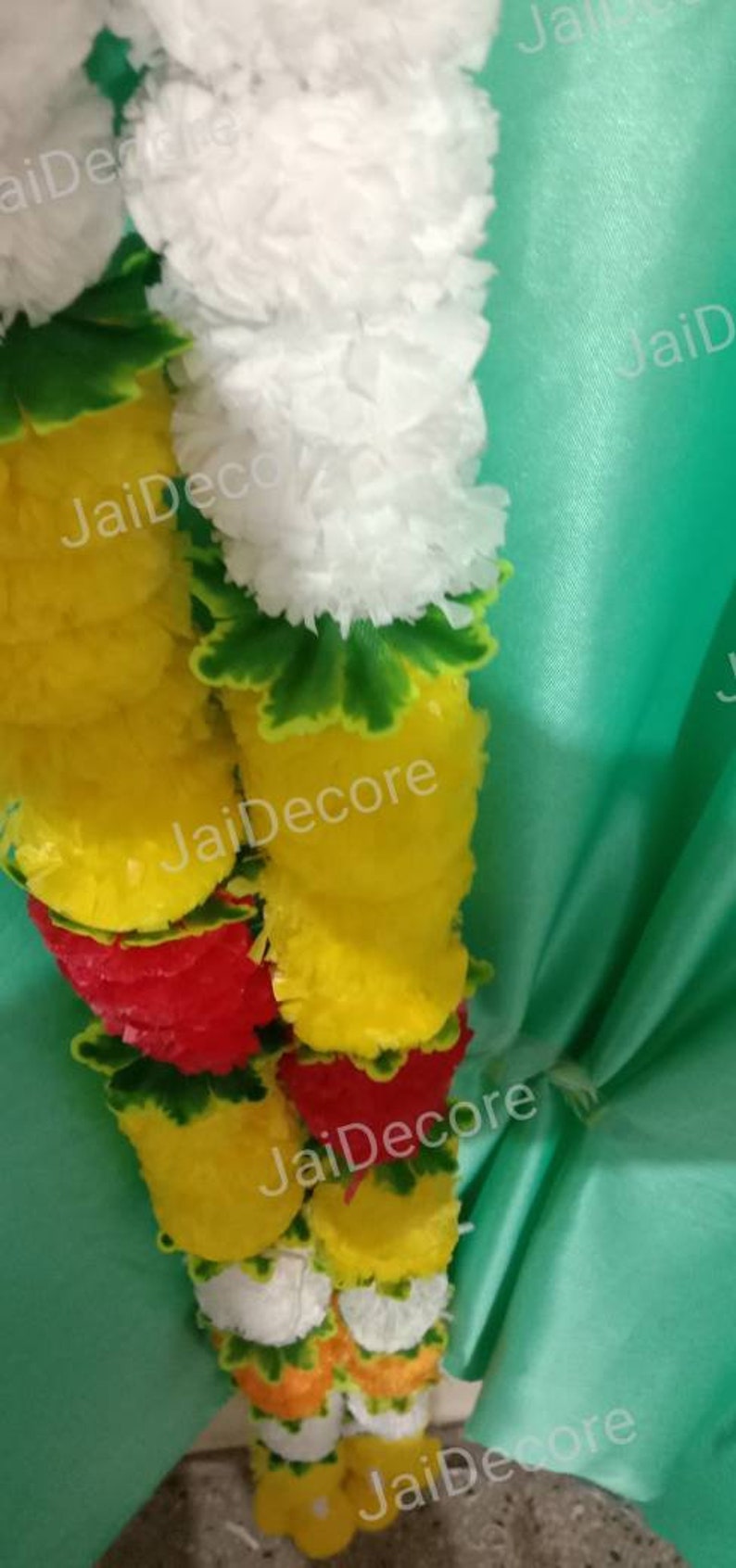 Indian Decoration Heavy Artificial Flower Strings Orange Toran | Etsy