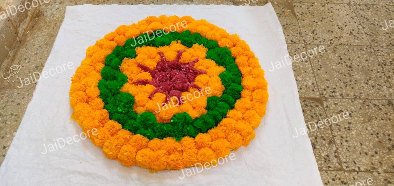 Express Shipping Of Beautiful Rangoli Artificial Flower Floral | Etsy
