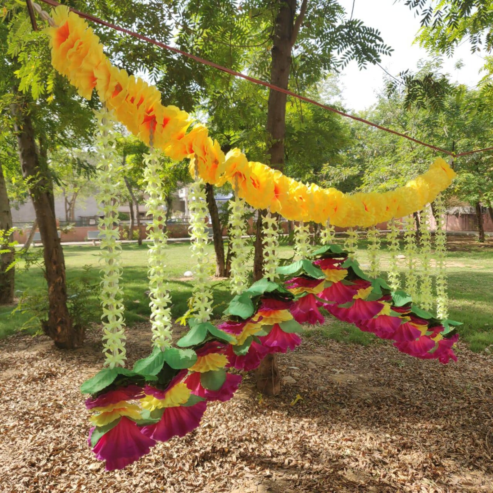 Free Express Shipping 5 Foot Long Flower Toran Garland Colorfull Toran ...