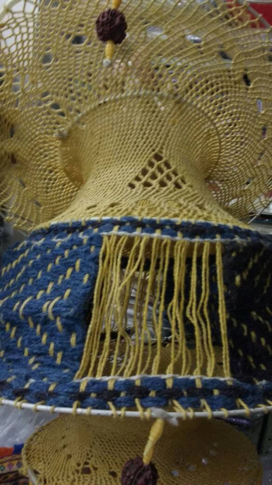 Jute Decorative Lanterns Collapsible Ethnic Ceiling Chandelier - Etsy