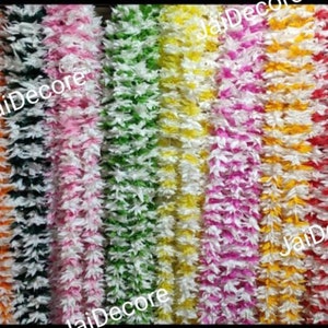 12 Pieces Lot of Jasmine Soft Plastic Fluffy Mala Flower Backdrope ...