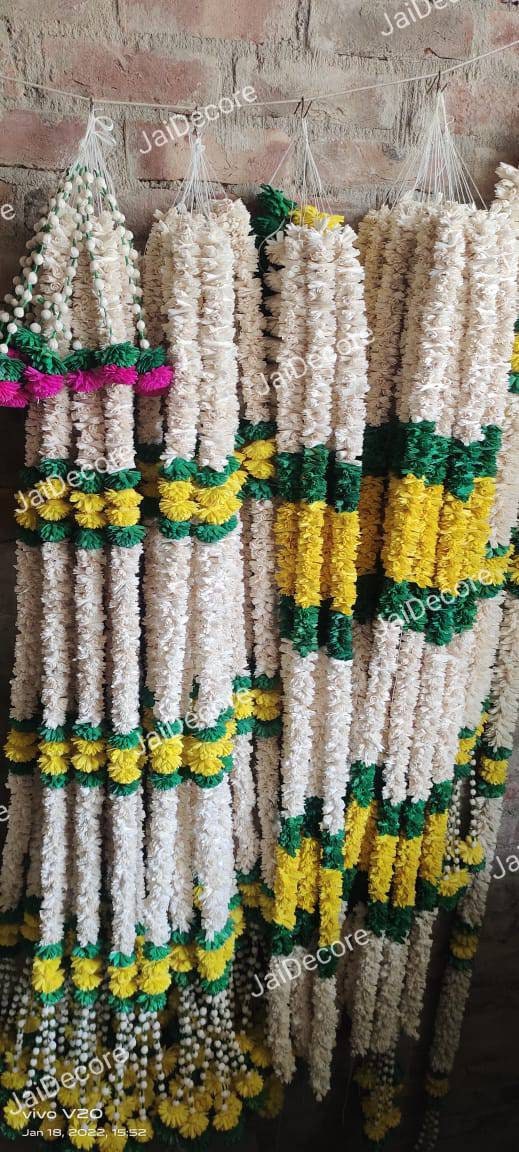 Indian Decoration Artificial Paper Flower Strings Jasmine - Etsy