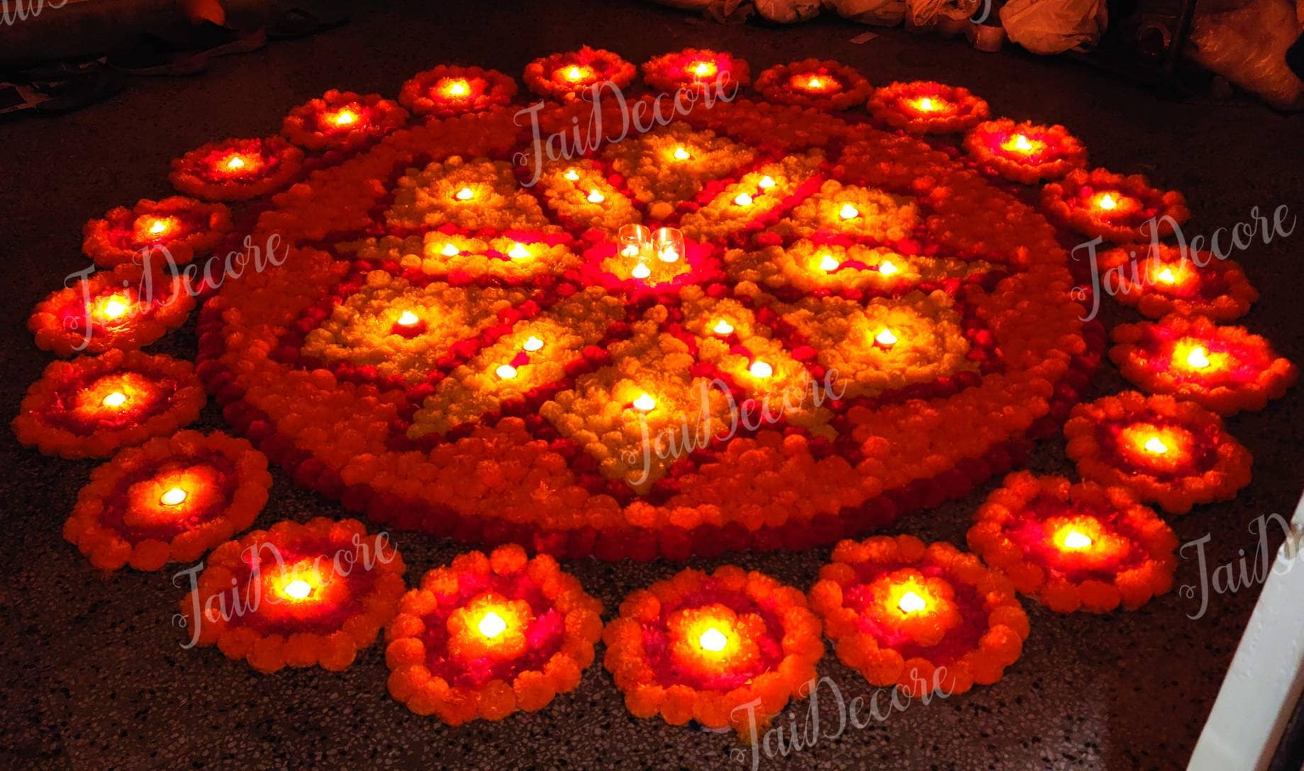 Express Shipping Of Beautiful Rangoli Artificial Flower Floral | Etsy