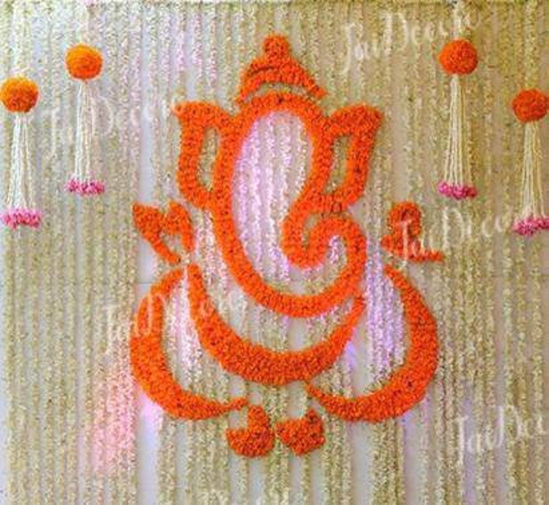 Express Shipping of Beautiful Rangoli Lord Ganesha Flower Floral ...