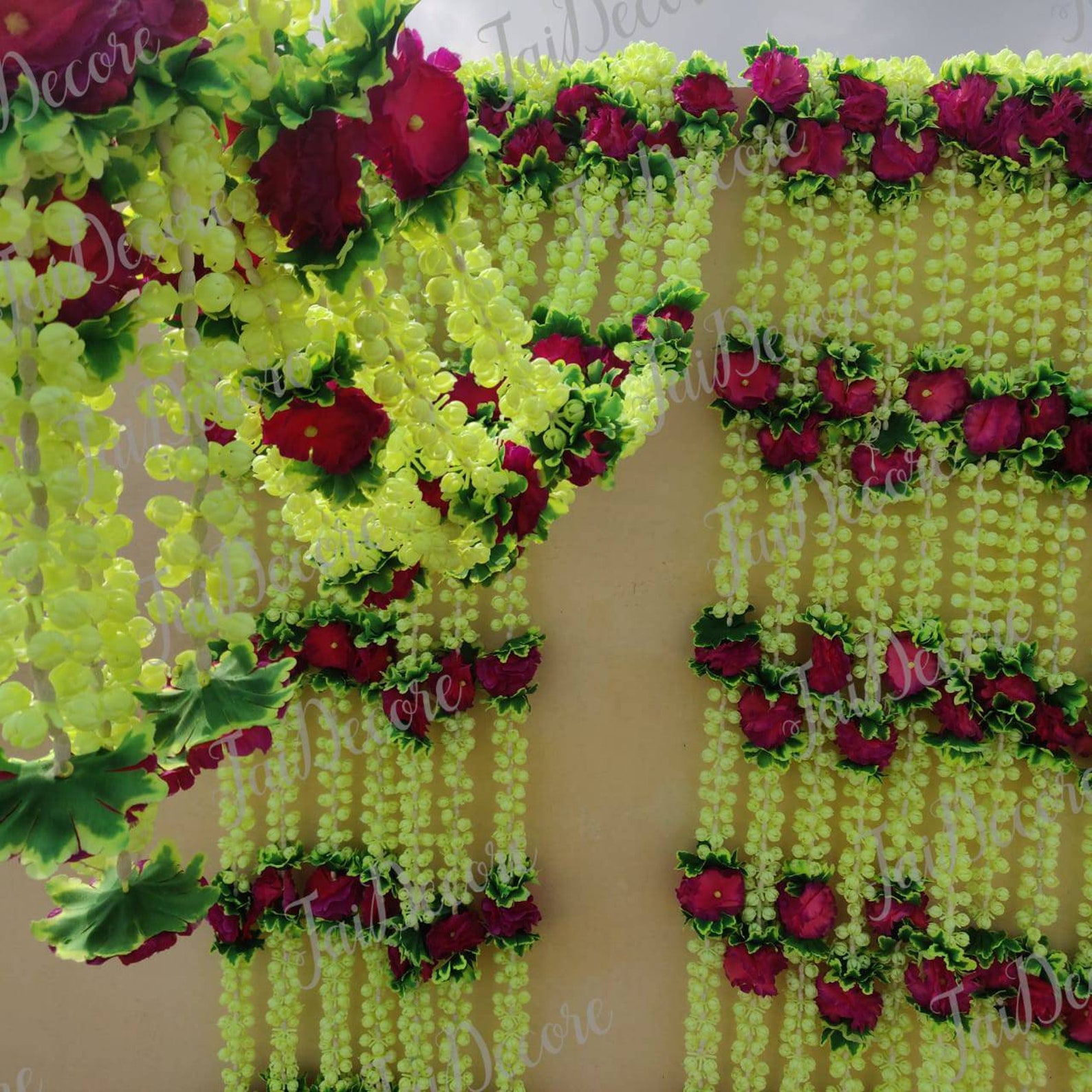 5 Pieces of Mogra Lari Flower Strings Torans Flower Garland - Etsy ...