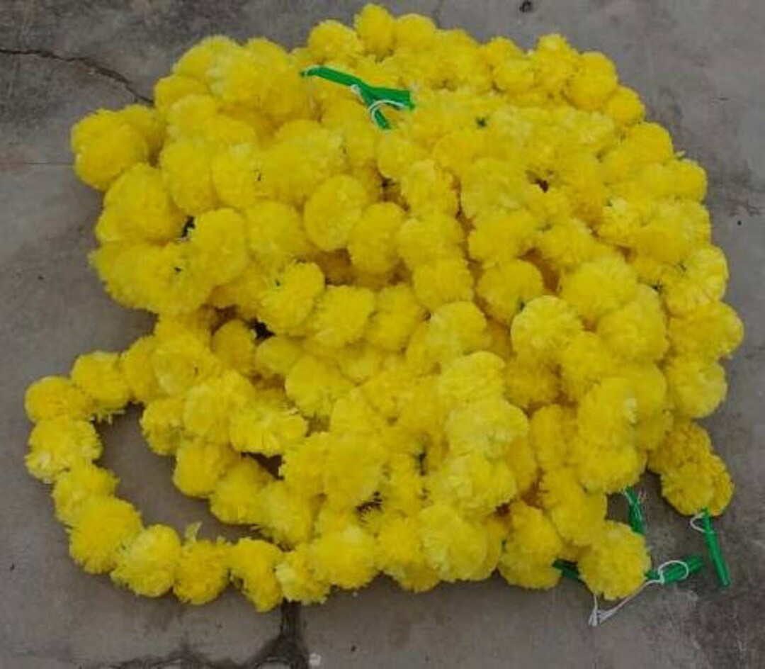 Indian Decoration Artificial Flower Strings Toran Flower Garland ...