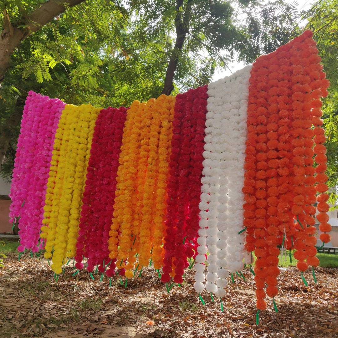 Express Shipping 70 Pieces of Flower Strings Torans Flower Garland Line ...