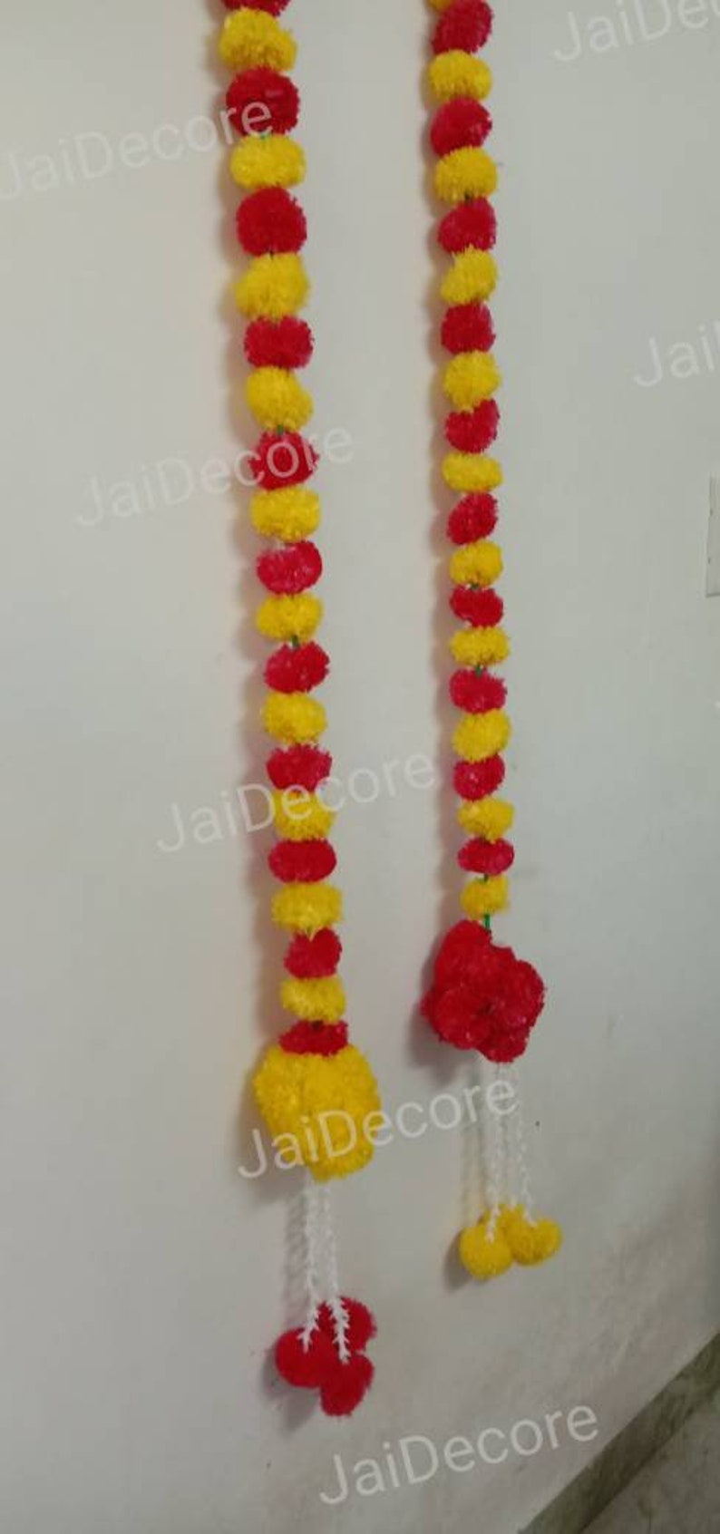 Marigold Lily Flower Strings Torans Flower Garland Lines | Etsy