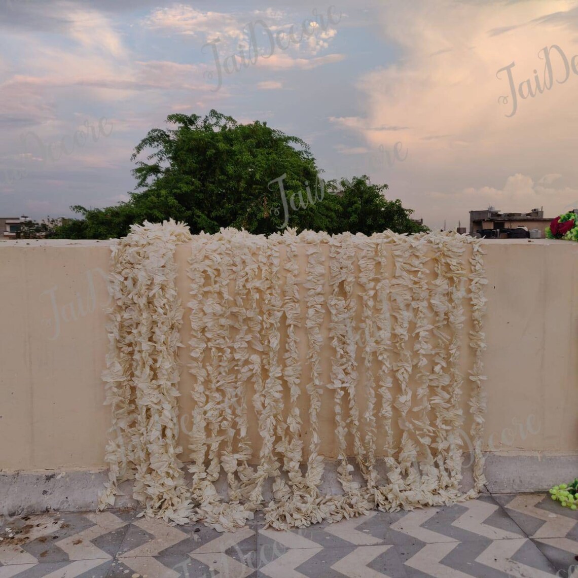 12 Pieces Lot of Jasmine Flower Backdropes Flower Strings Wedding Arch ...