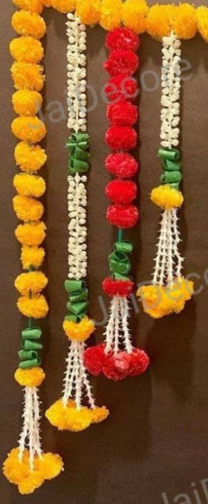 6 Feet Long Flower Toran Artificial Garland Colorfull Flower - Etsy