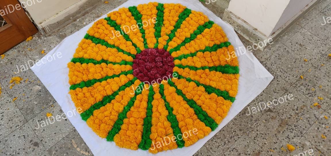 Express Shipping Of Beautiful Rangoli Artificial Flower Floral | Etsy