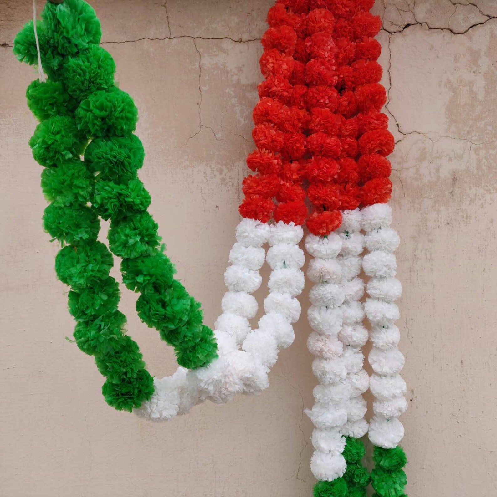 Tricolor 40 Pieces of Flower Torans Garland Lines Orange - Etsy