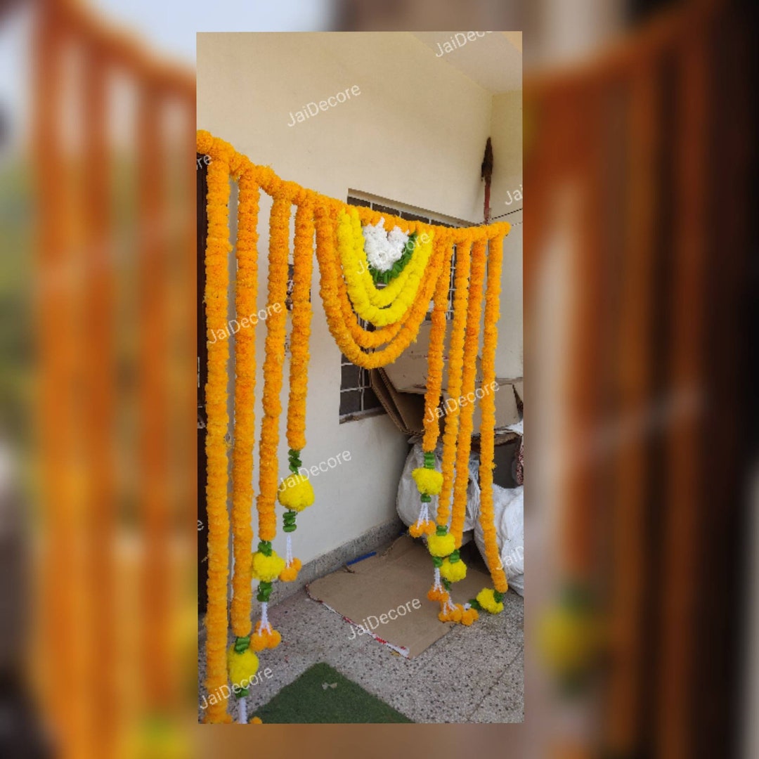 6 Feet Long Flower Toran Artificial Garland Colorfull Flower Toran ...