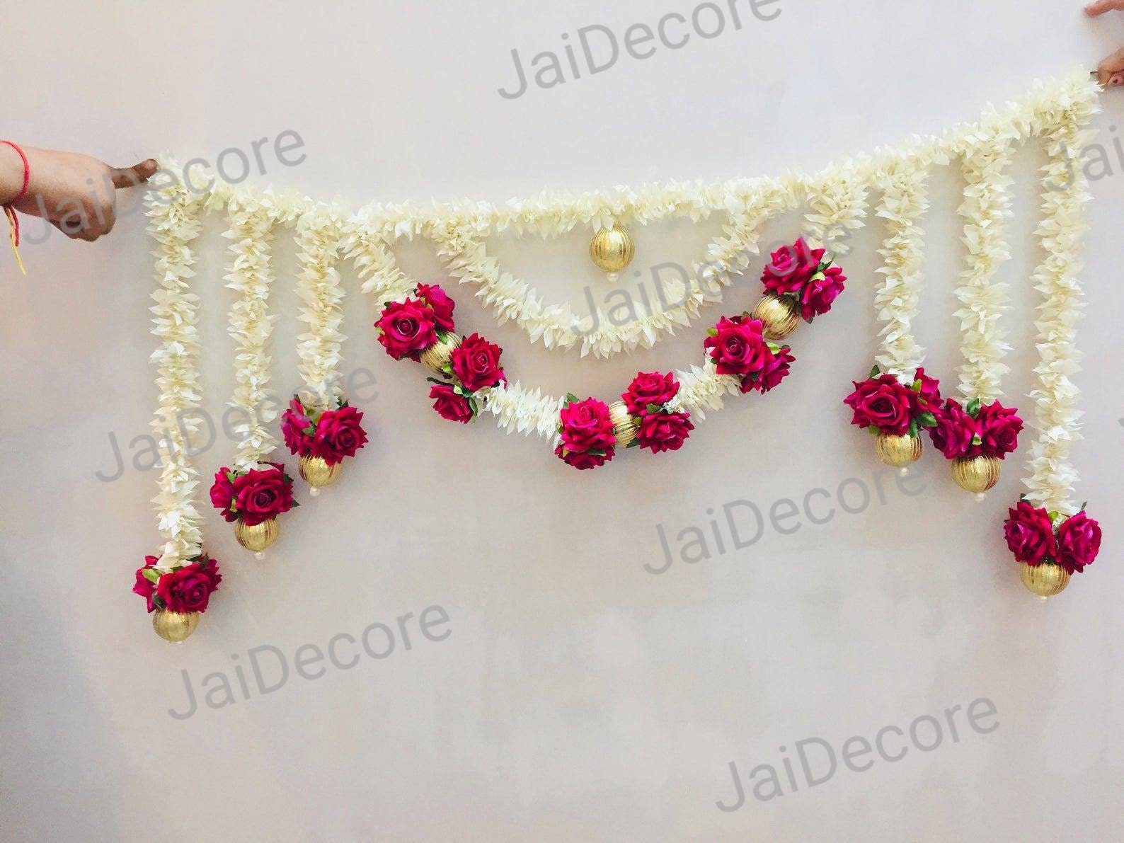6 Feet Long Flower Toran Artificial Garland Colorfull Flower Toran ...