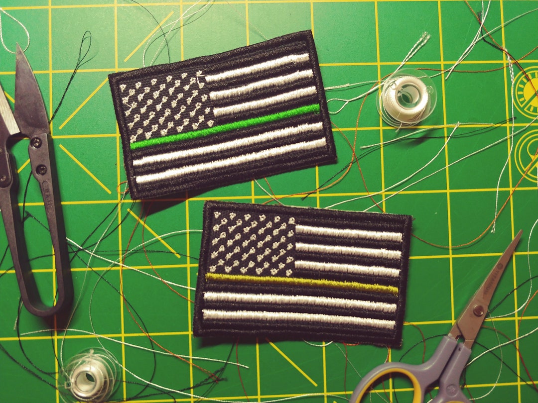 Thin Green Line Patch - Etsy