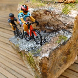 Little Mini Cyclist on Rock Moulded, With Personalised Plaque, Gift for ...