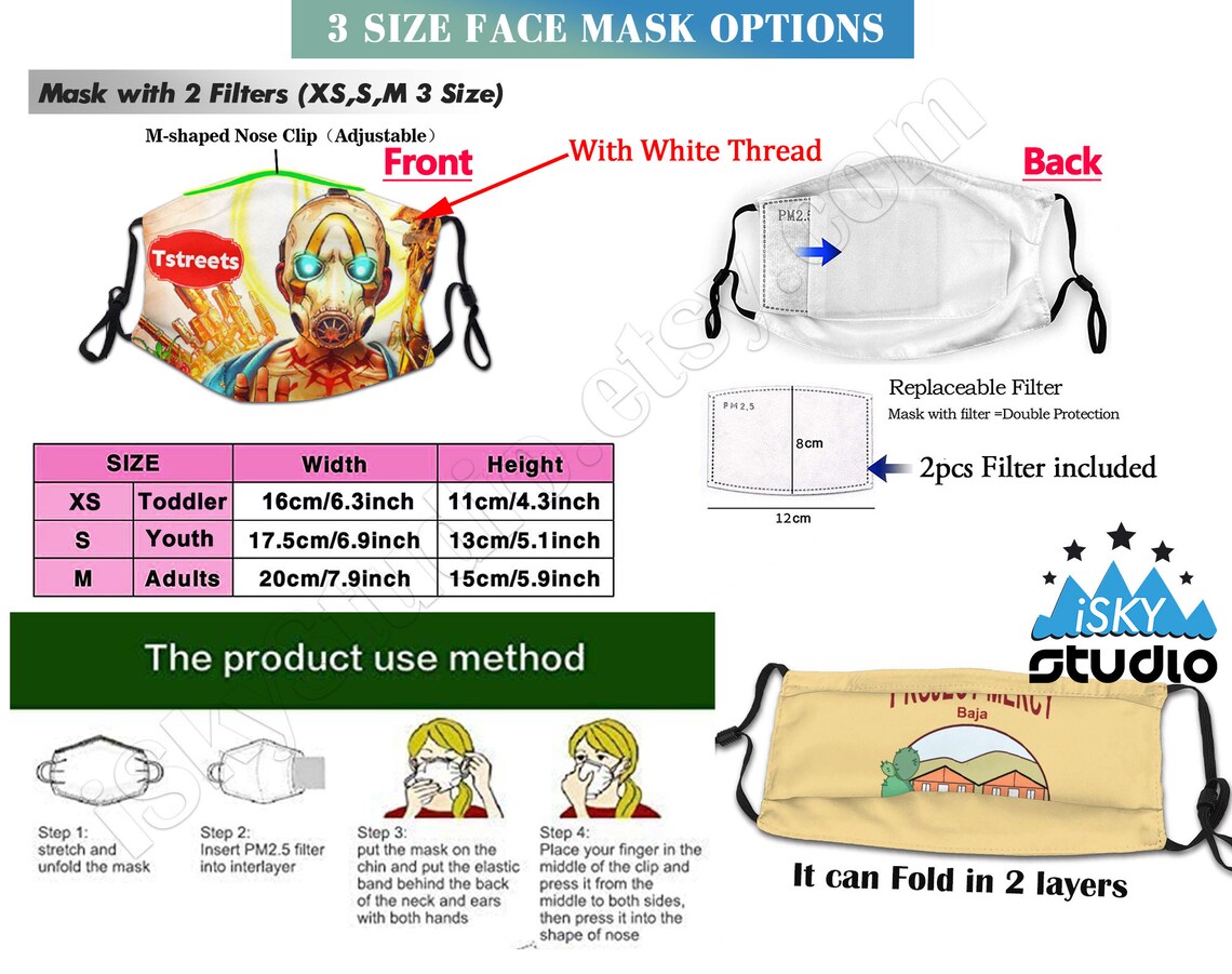 Chuck e. Cheese Face Mask with Filter Pocket insert Nose Wire | Etsy
