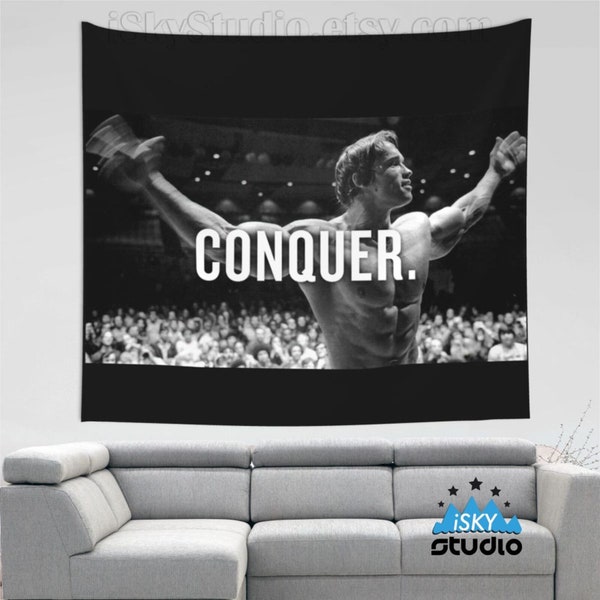 Arnold Schwarzenegger Conquer Flag - Etsy