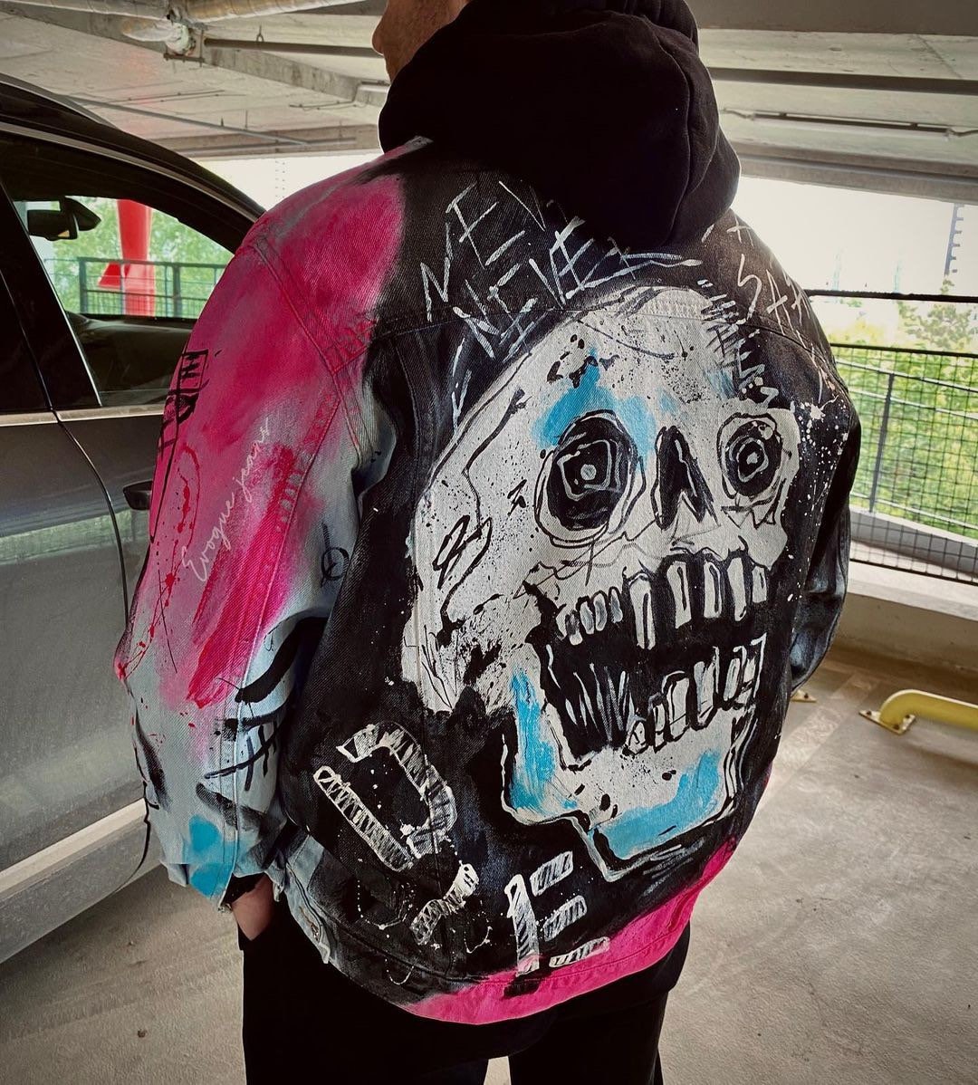 Denim Jacket With Art - Etsy