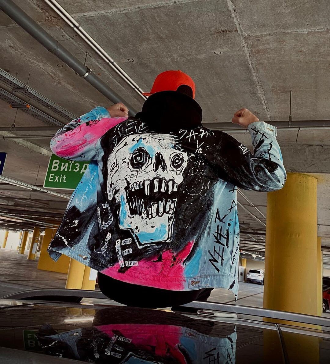 Denim Jacket With Art - Etsy